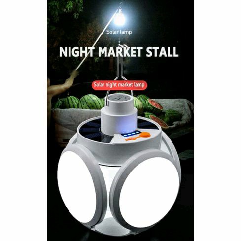Jual Bohlam Led Solar Recharge 5 in 1 Lampu Darurat Emergency Gantung ...