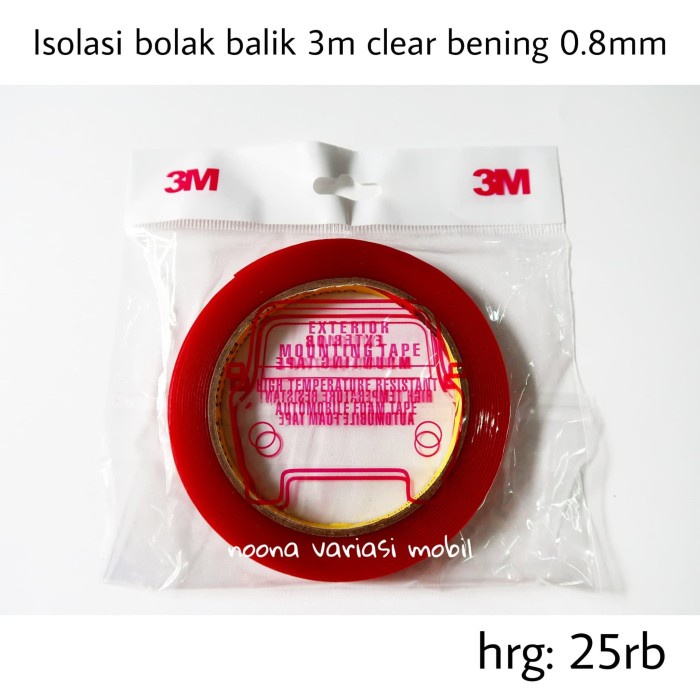 Jual isolasi bolak balik 3m clear bening esolasi bolak balik 3m 0.8mm ...