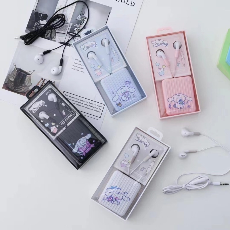 Jual [ XY 78 ] Set Headset earphone karakter IMUT CUTE DOG &LUCU ...