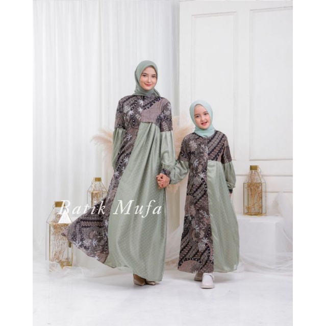 Jual COUPLE KELUARGA GAMIS AYRA GOWN WARNA SAGE / BROWNIE / MAUVE ...