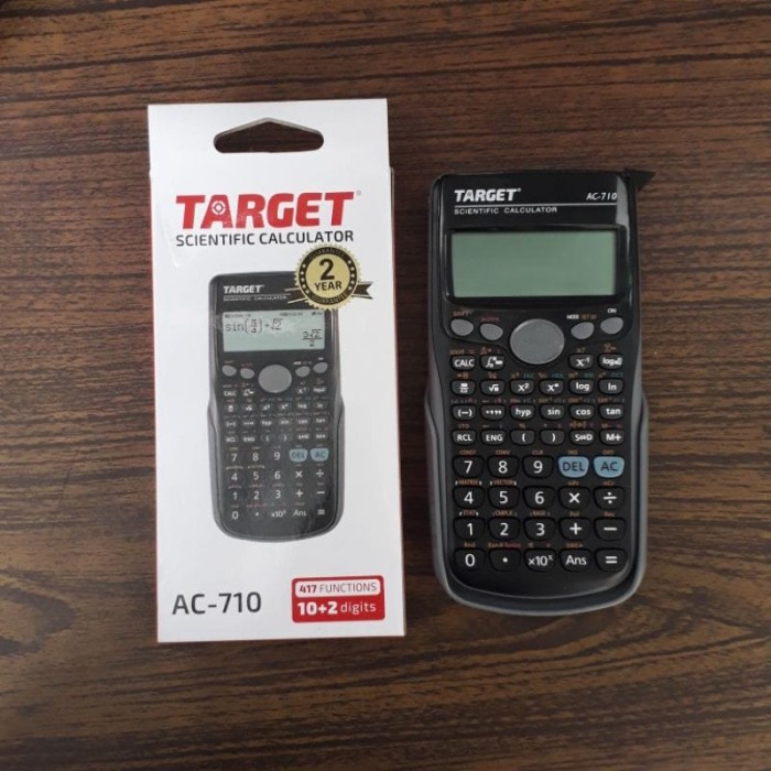 Jual KALKULATOR/CALCULATOR SCIENTIFIC TARGET AC-710 #ORIGINAL | Shopee ...