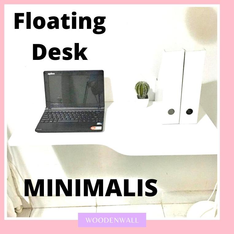 Jual [D-X5X ㊚] Floating Desk - Meja Lipat Dinding Gantung ukuran 80x40 ...