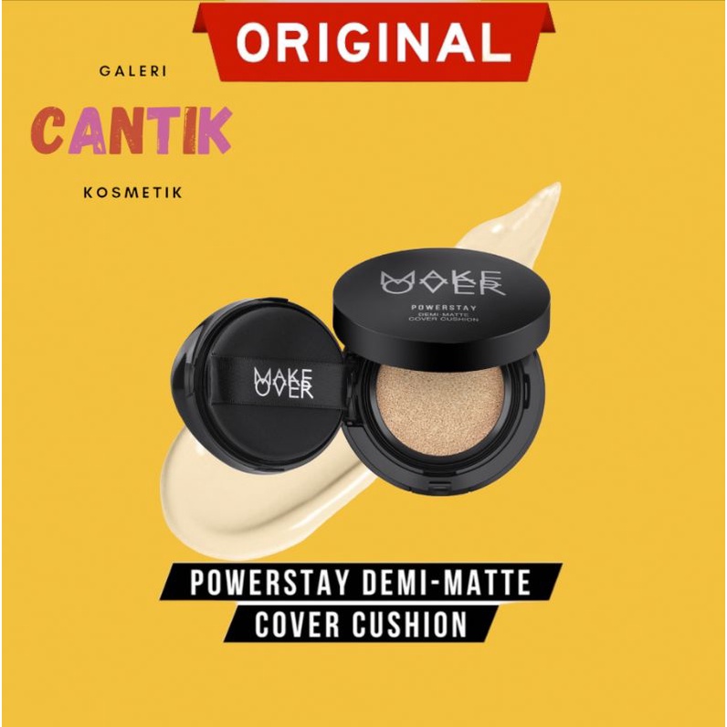Jual Makeover Powerstay Demi Matte Cover Cushion/Makeover Cushion Matte ...