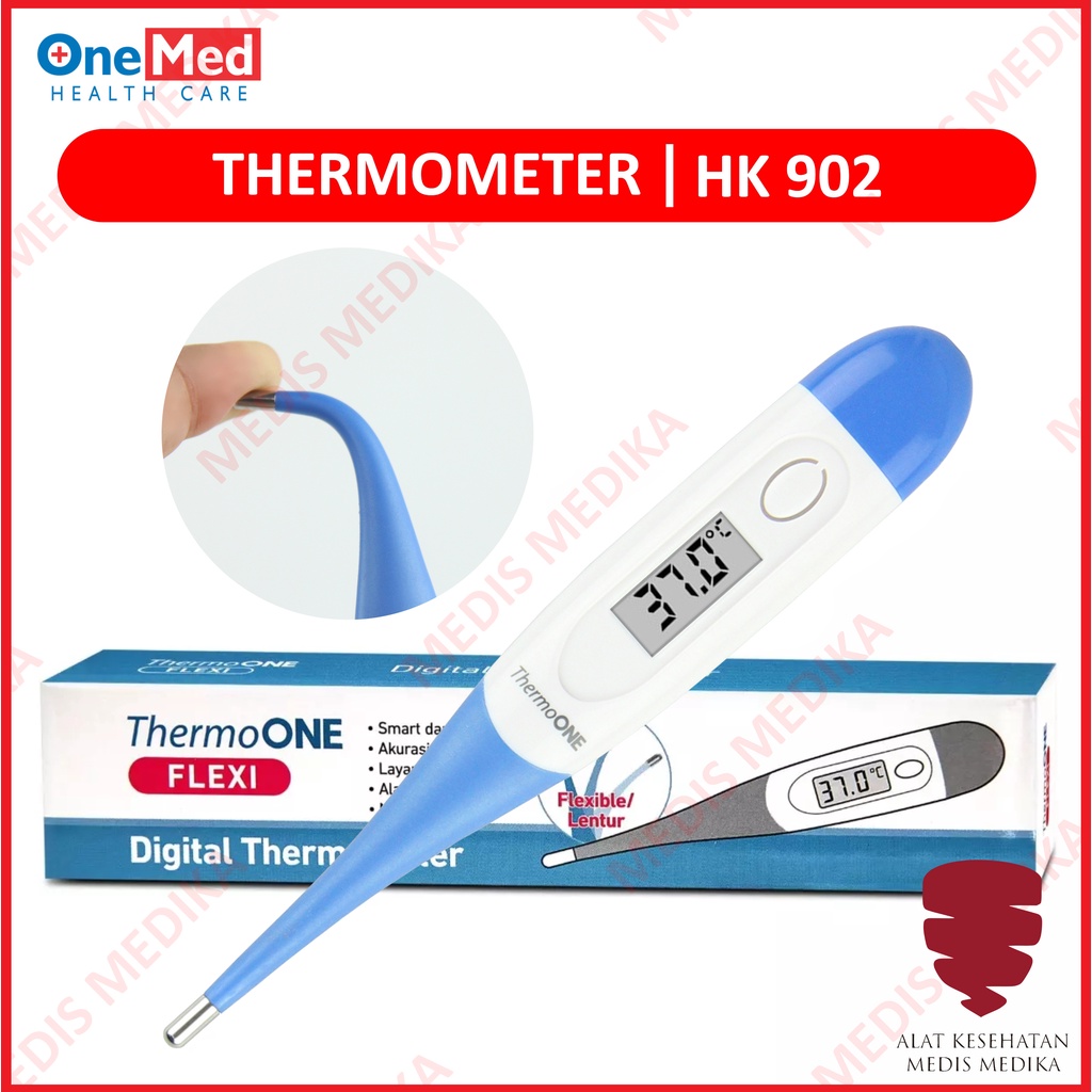 Jual Thermometer Digital HK 902 Onemed Termometer Elastis Flexible ...