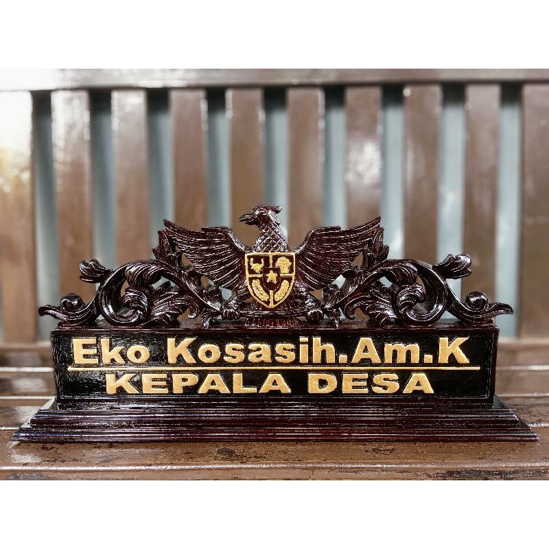 Jual PAPAN NAMA / PAPAN NAMA MEJA UKIR / PAPAN NAMA MEJA KANTOR / PAPAN ...