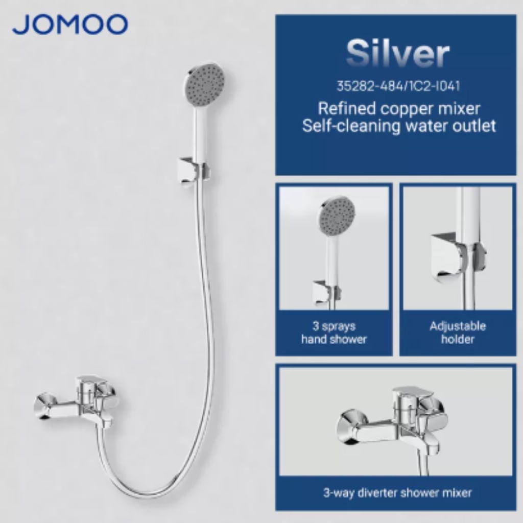 Jual JOMOO Shower mandi dengan selang 5 mode air dan hemat air 50% bergaransi | Shopee Indonesia