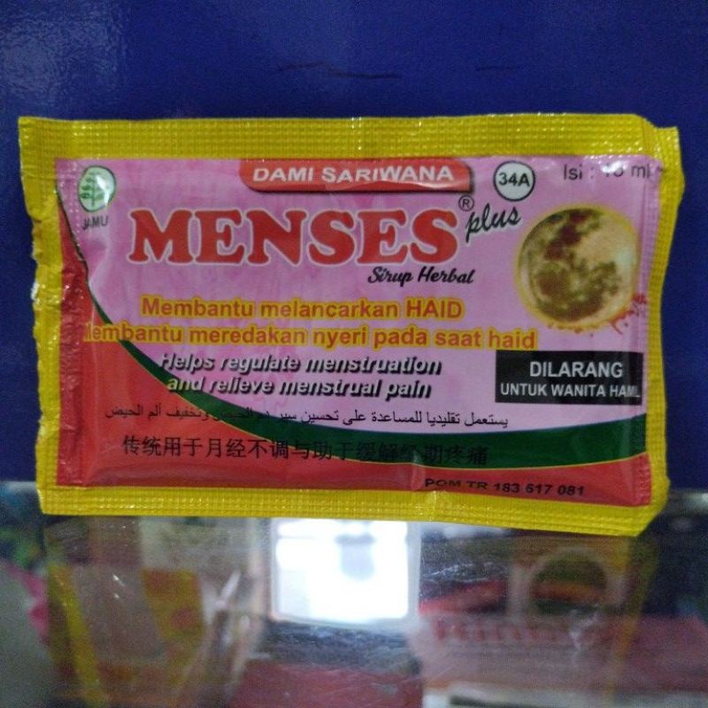 Jual Menses Plus Sirup Herbal Sachet | Shopee Indonesia