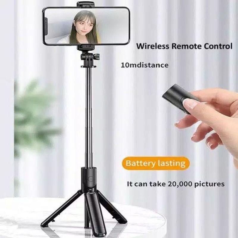 Jual Tongsis wireless / stick Tomsis wireless tripod lipat / tongsis ...