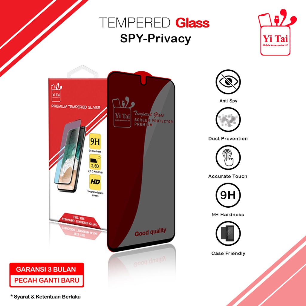 Jual YI TAI Tempered Glass Spy Samsung A11 A12 A13 A13 LTE A70 A70S A80 | Shopee Indonesia