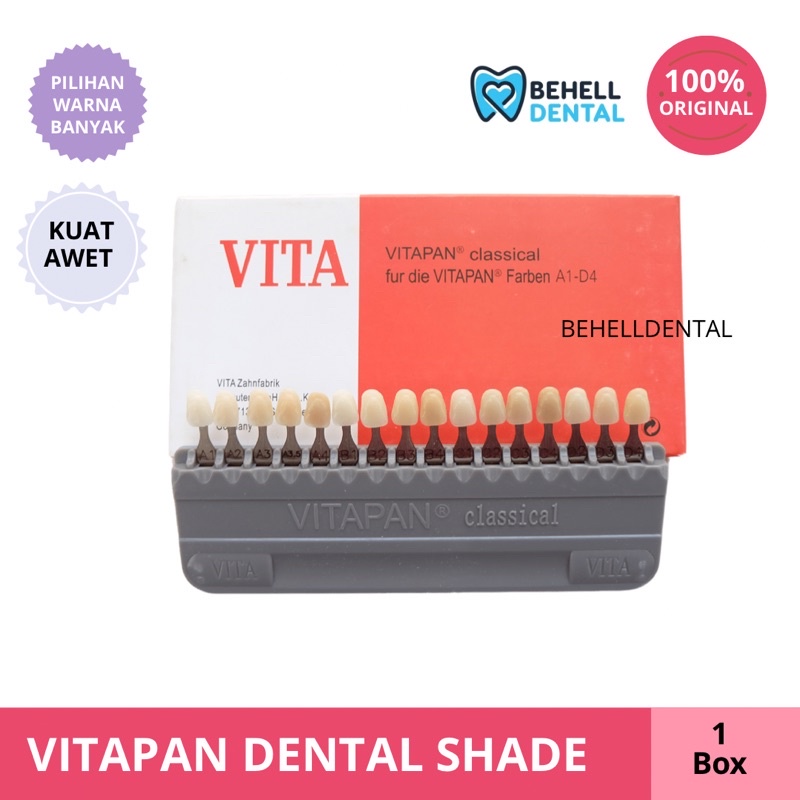 Jual VITAPAN VITA CLASSIC DENTAL SHADE GUIDE // VITA PAN CLASSICAL Alat ...