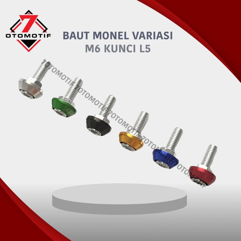 Jual Harga satuan mur baut L Baut L + Ring Monel Variasi Isi 1pcs ...