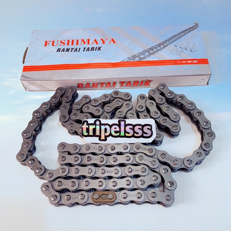 Jual Rantai rante roda motor 428-110 428-120 428-128 Fushimaya | Shopee ...