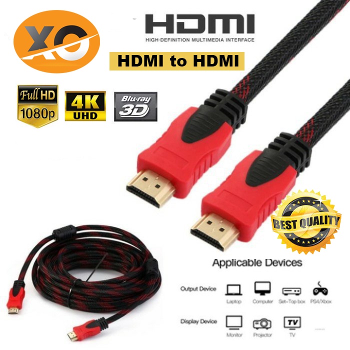 Jual Kabel HDMI to HDMI High Speed HDTV Cable Full HD HDTV 5 meter 3 ...