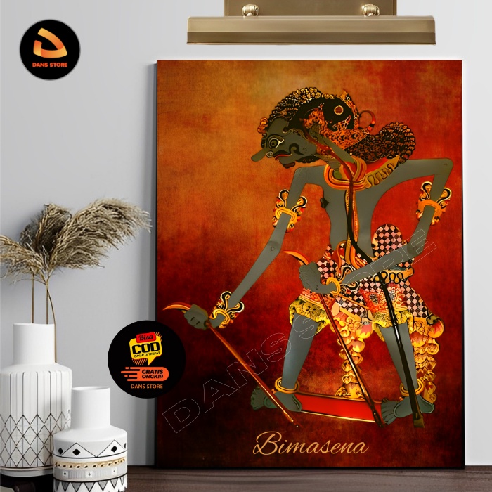 Jual Poster Wayang Bima Werkudara Bratasena Bimasena Untuk Hiasan ...
