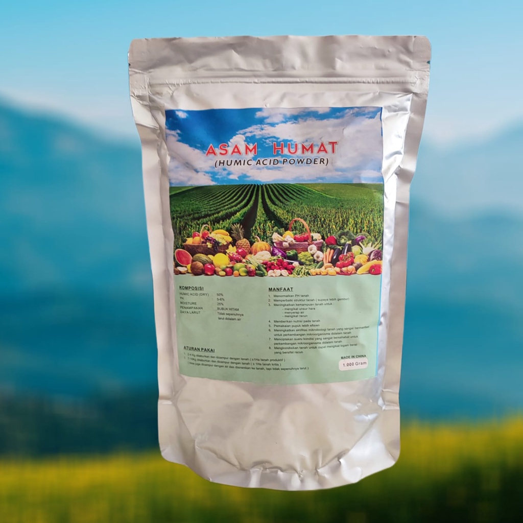 Jual pupuk asam humat 1 kg / humic acid powder / asam humat penyubur ...