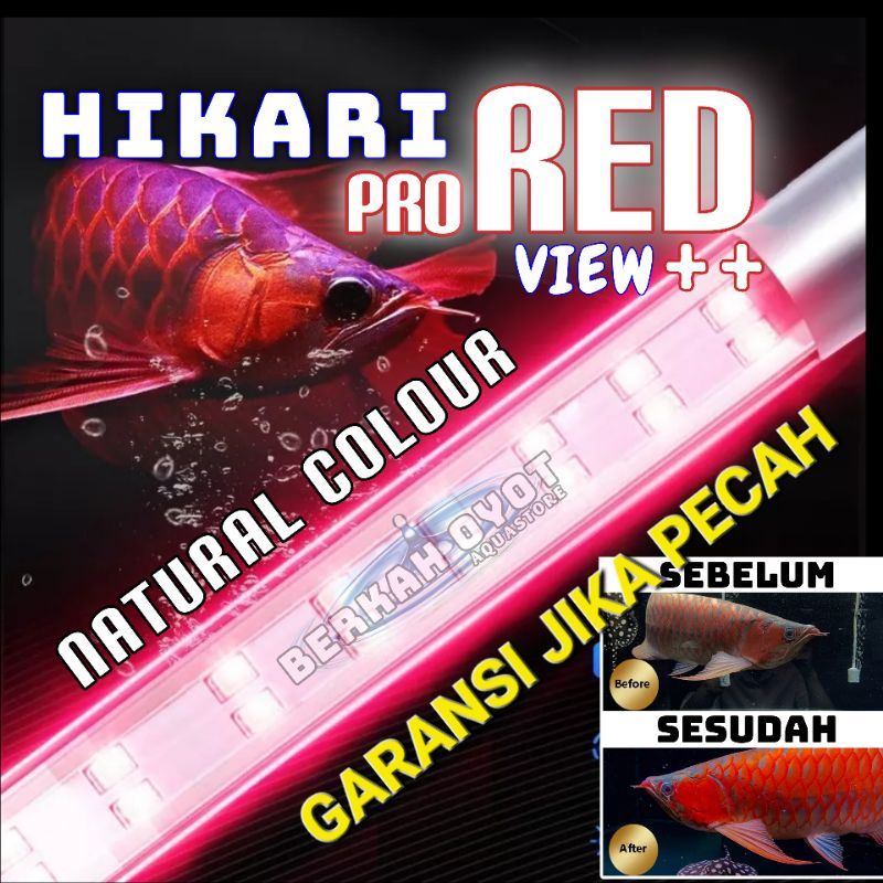 Jual HIKARI PRO RED VIEW PLUS 600 800 1000 1200 LAMPU AQUARIUM ARWANA | Shopee Indonesia