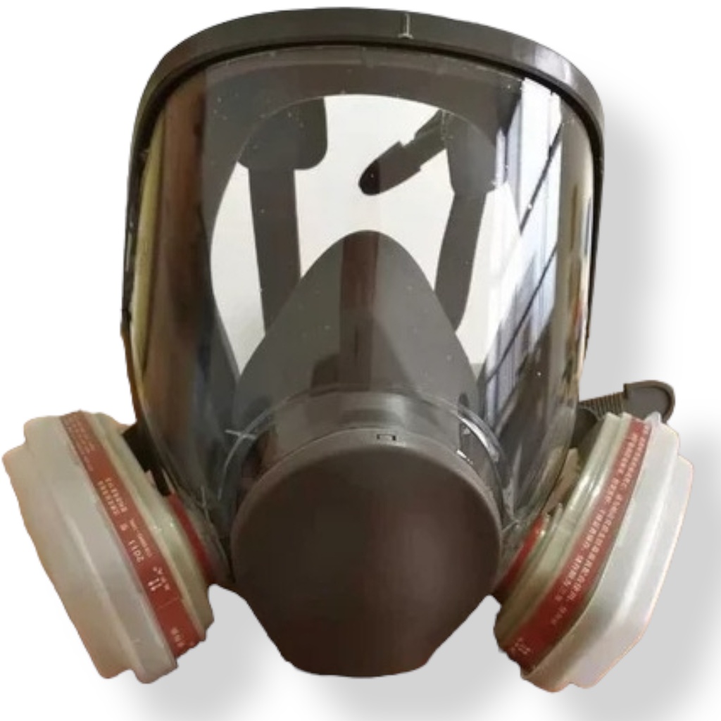 Jual MASKER GAS FULL FACE RESPIRATOR MASK WITH N95 AND RES AMONIA 6800 ...