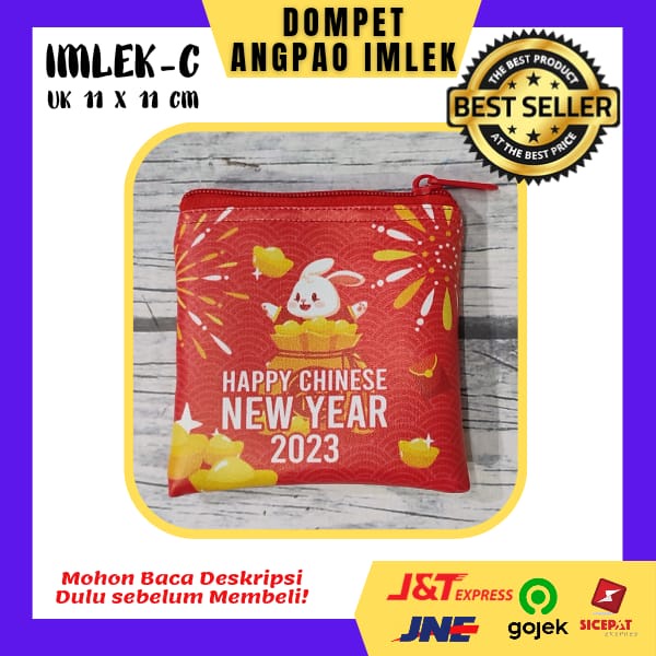 Jual Pouch Imlek Kecil 2023/Dompet Uang/Tempat Uang Koin Sincia Tahun Kelinci Air | Shopee Indonesia