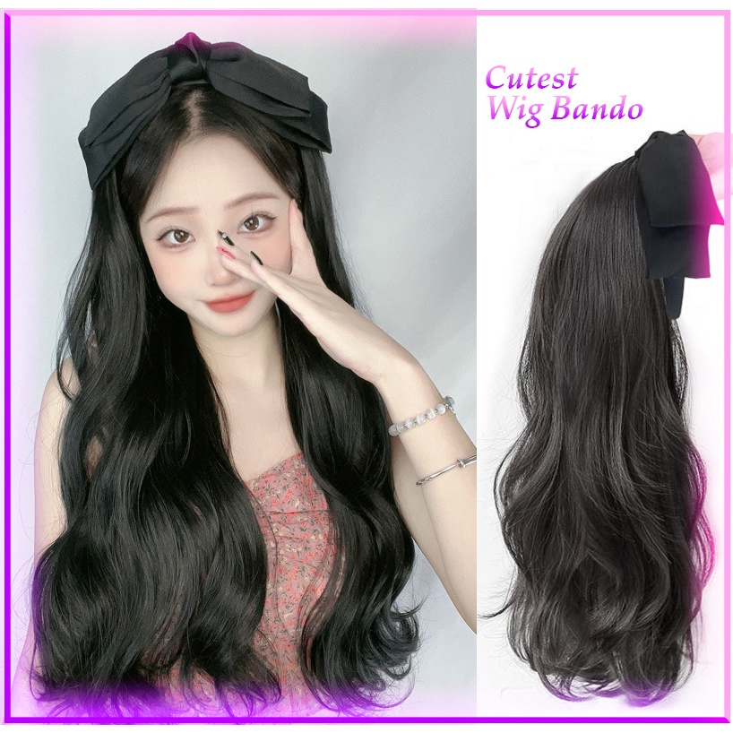 Jual Wig Bando Cantik Wanita Simple Elegan Korean Version Wig Bando ...