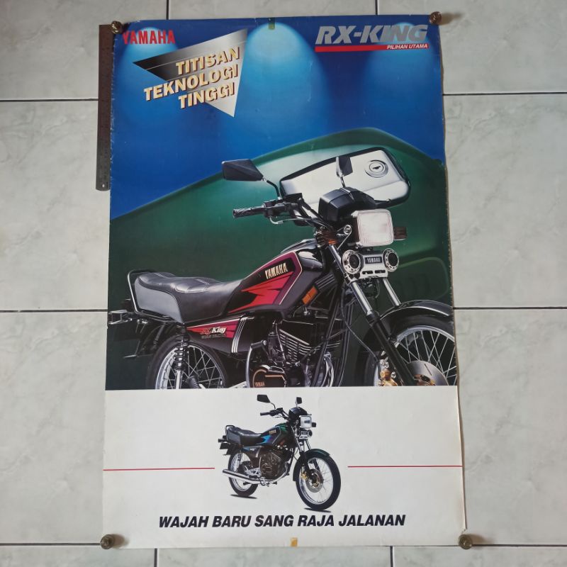 Jual Poster brosur katalog iklan jumbo Yamaha RX King Master 1995 ORI ...