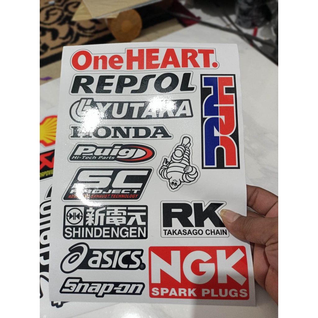 Jual STIKER SPONSOR MOTOGP / STICKER PACK MOTO GP / STICKER TRANSPARANT ...