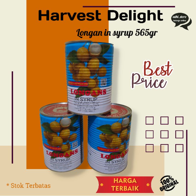 Jual Harvest Delight Canned Longan In Syrup Buah Kelengkeng/Longan ...