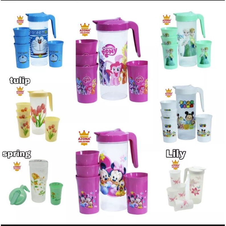 Jual teko beranak set plastik 5 IN 1 set teko karakter | Shopee Indonesia