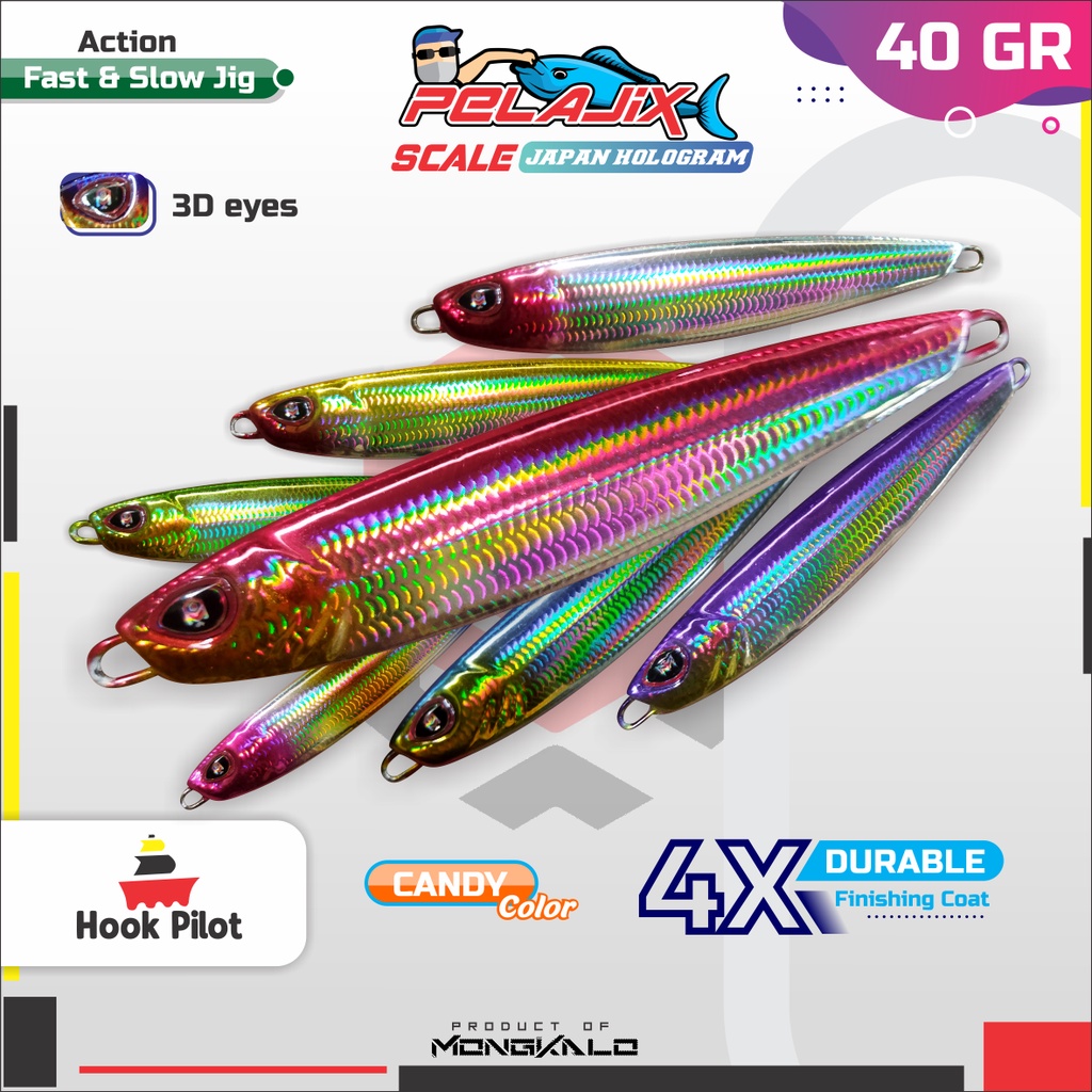 Jual Metal Jig 40 Gram Umpan Metal Jig Killer MONGKALO PELAJIX 40g Metal Jig 40 gr Cast Jig ...