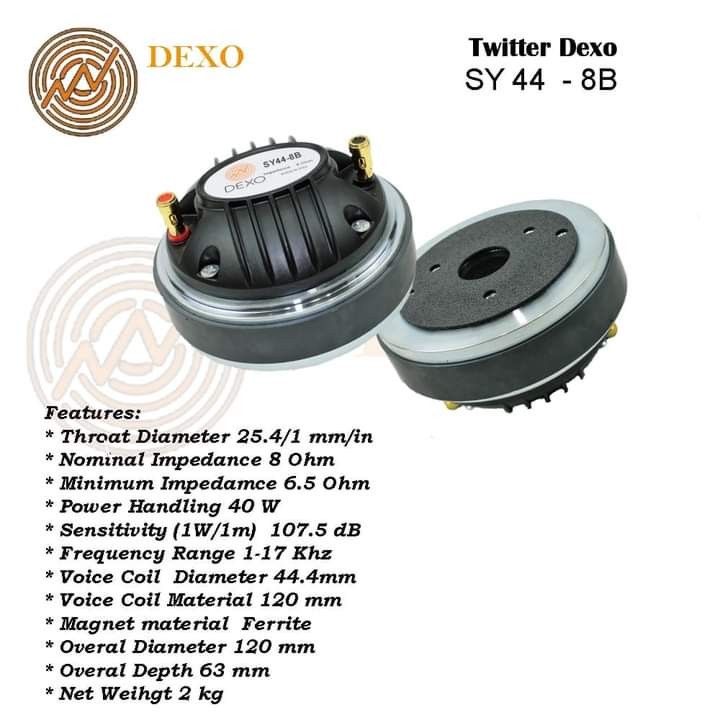 Jual DRIVER TWEETER DEXO SY 44-8B TWITER DEXO SY44-8B | Shopee Indonesia