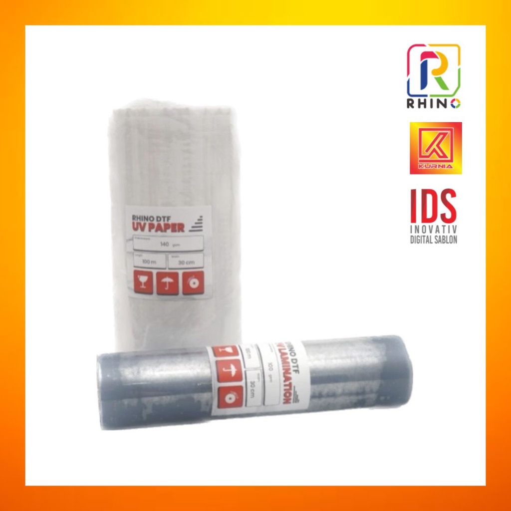 Jual Rhino DTF UV Paper Rol/Kertas Rol DTF UV Premium Quality Uk 30CM x ...