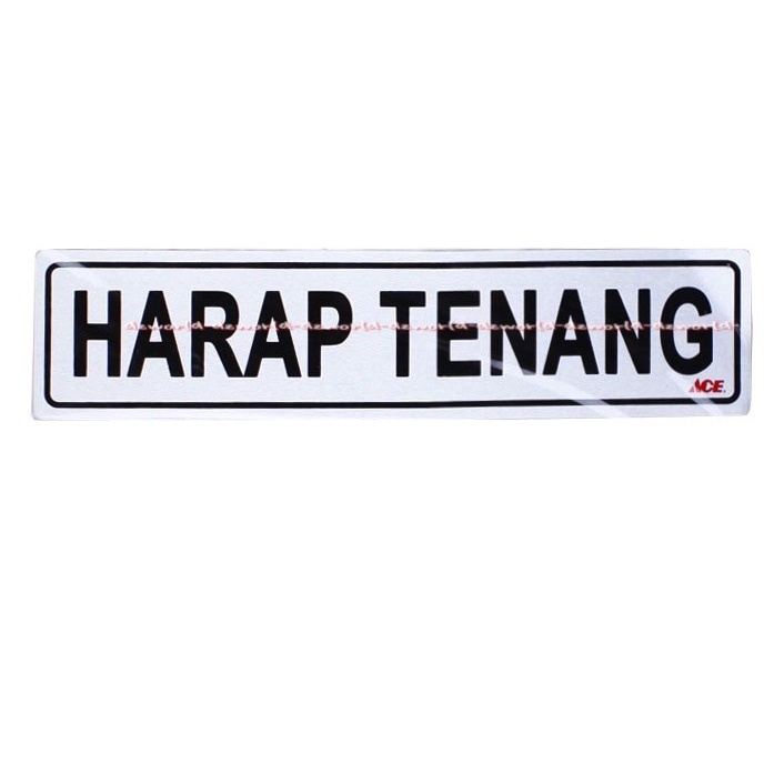 Jual Kris Stiker Harap Tenang Sticker Mudah Diaplikasikan Pada Kaca ...