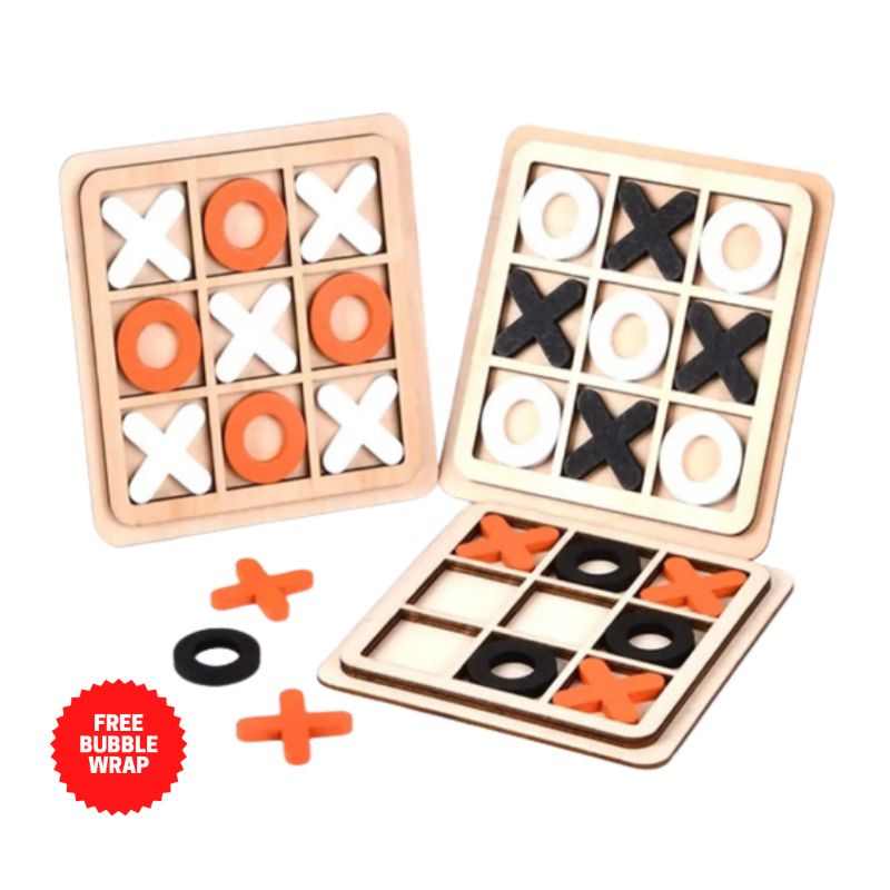 Jual Tic Tac Toe Board Game | Mainan Edukasi Tradisional Kayu | Chess ...