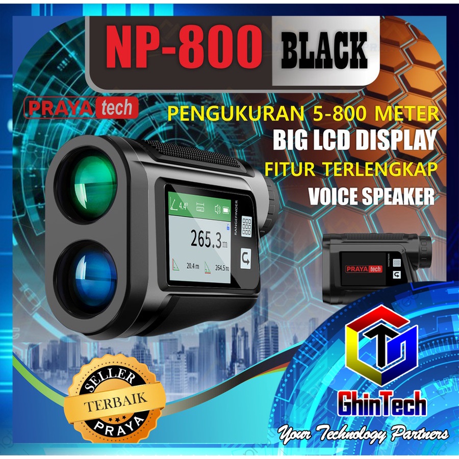 Jual Rangefinder Teleskop Laser Range Finder NP-800 NP800 NP 800 ukur ...
