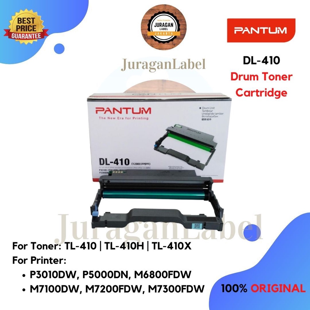 Jual PANTUM DL-410 Drum Cartridge DL410 Yield 12.000 Pages For Toner ...