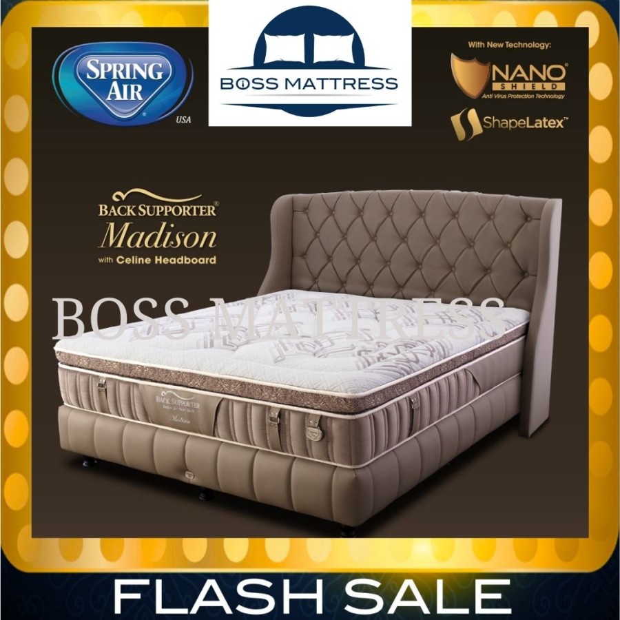 Jual Spring Air Springbed Madison Hanya Kasur Full Set 160 180