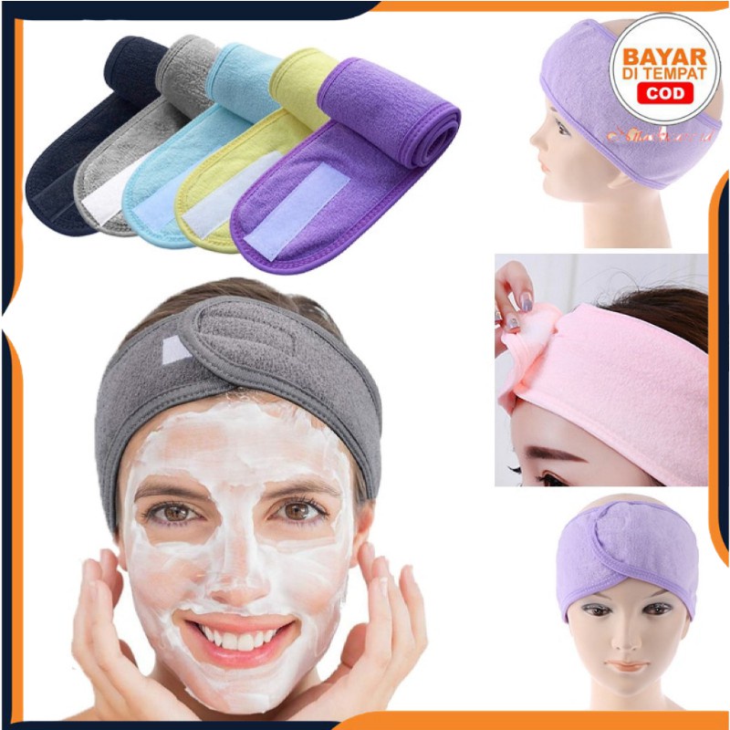 Jual BANDANA FACIAL MASKER HEADBAND BANDO KEPALA FACIAL MANDI MAKEUP ...