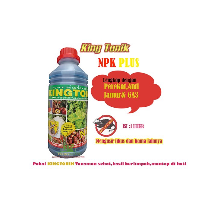 Jual Pupuk Pelengkap Cair Kingtonik NPK plus King Tonik Lengkap Anti Tikus | Shopee Indonesia