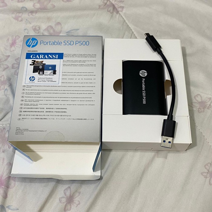 Jual Hp Ssd P500 Portable Ssd 500Gb External Ssd Type-C Garansi 3 Tahun ...