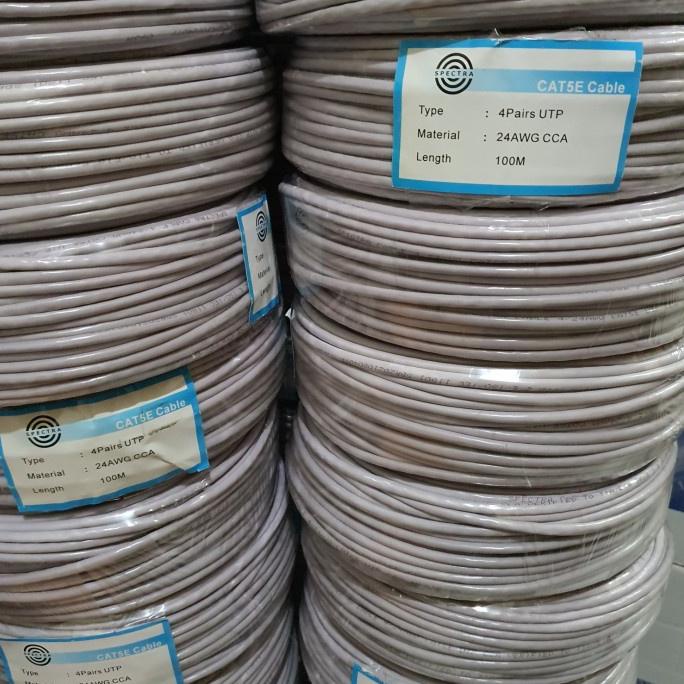 Jual PRODUK- UTP FTP CAT 5E SPECTRA KABEL LAN FTP UTP CAT5E CAT 5E ...