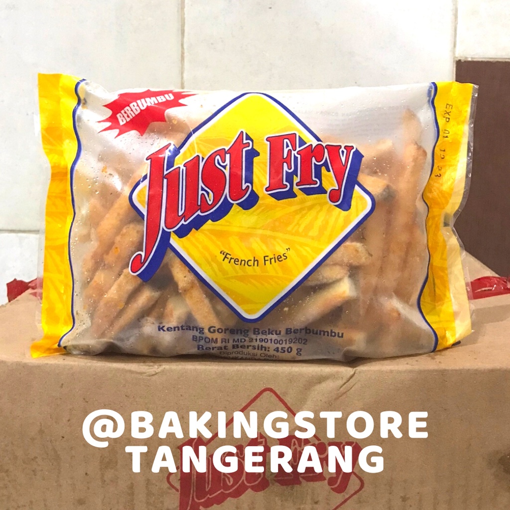 Jual Kentang Just Fry Berbumbu / French Fries Just Fry Seasoned 450 gr ...