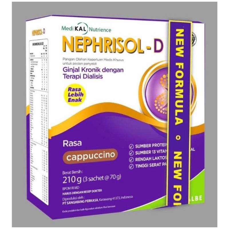 Jual NEPRHISOL-D Nutrisi untuk gagal ginjal Dialisis (HD&CAPD) | Shopee ...