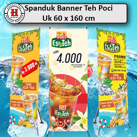 Jual Spanduk Banner Minuman Standing Baner Cetak Spanduk Jualan Es Teh ...
