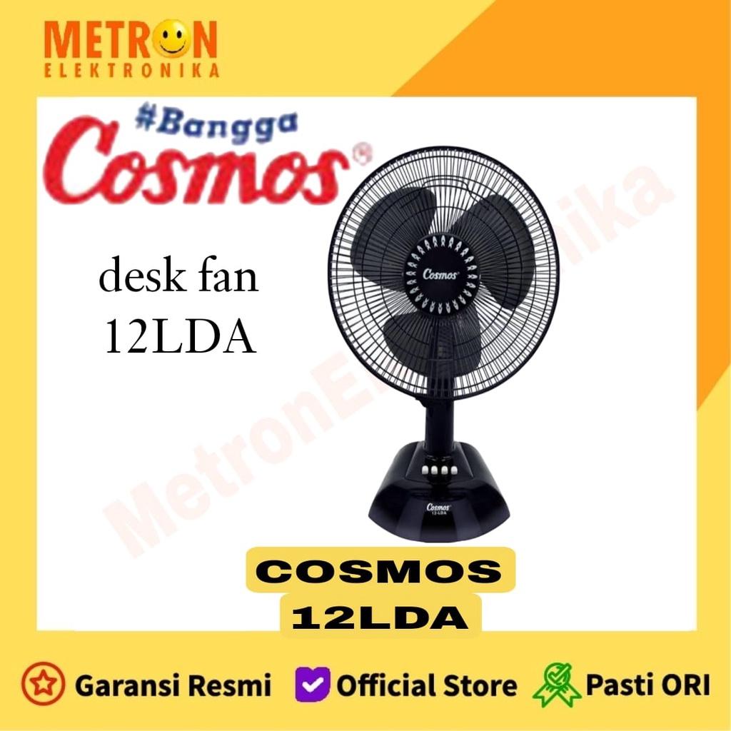 Jual Cosmos Desk fan 12 INCH Kipas Angin Meja 12LDA 12 LDA Black ...