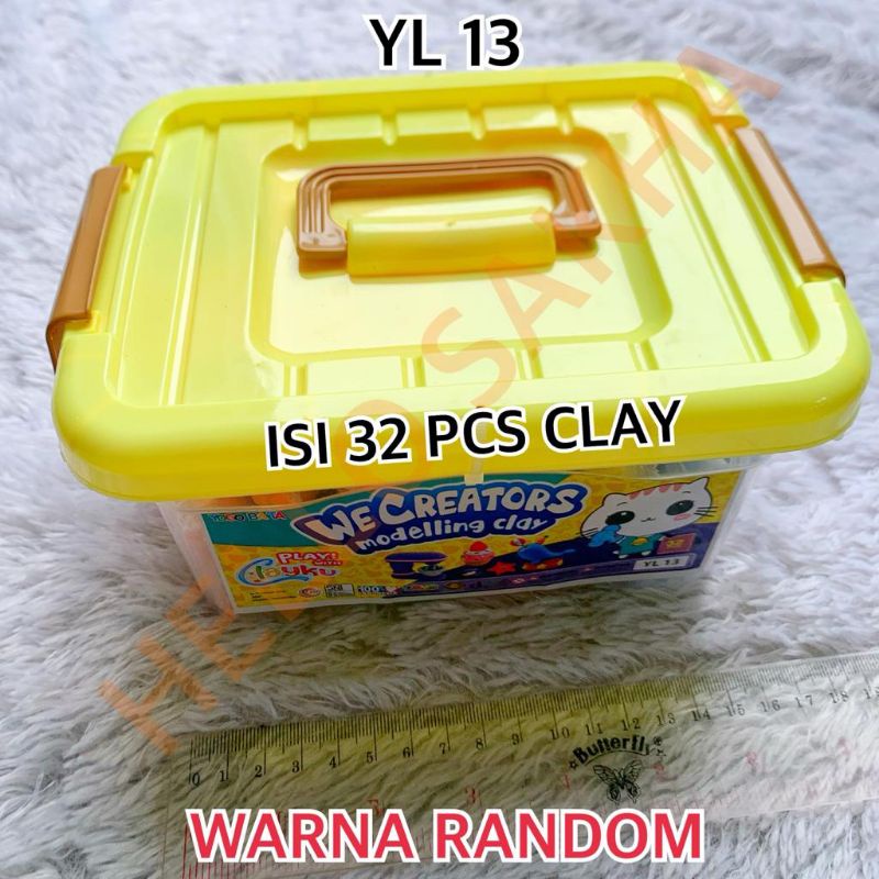 Jual MAINAN YL 13 WE CREATORS MODELLING CLAY ISI 32 PCS WARNA WARNI ADA ...