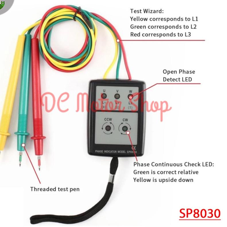 Jual Menarik Digital Three 3 Phase Indicator SP8030 SM852B Sequence ...