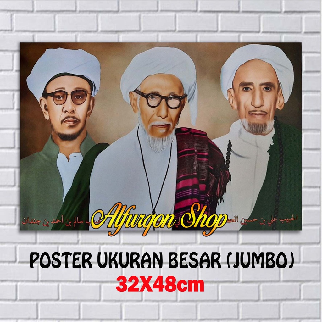 Jual POSTER HABIB SALIM JINDAN, HABIB ALI AL HABSYI & HABIB ALI AL ...