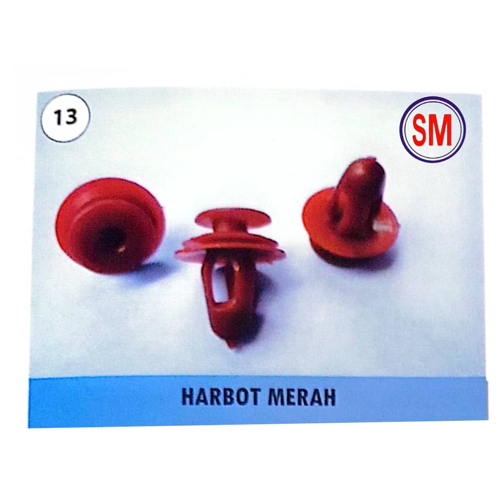 Jual Kancing Door Trim Klip Doortrim Kancing bekleding Harbot Merah ...