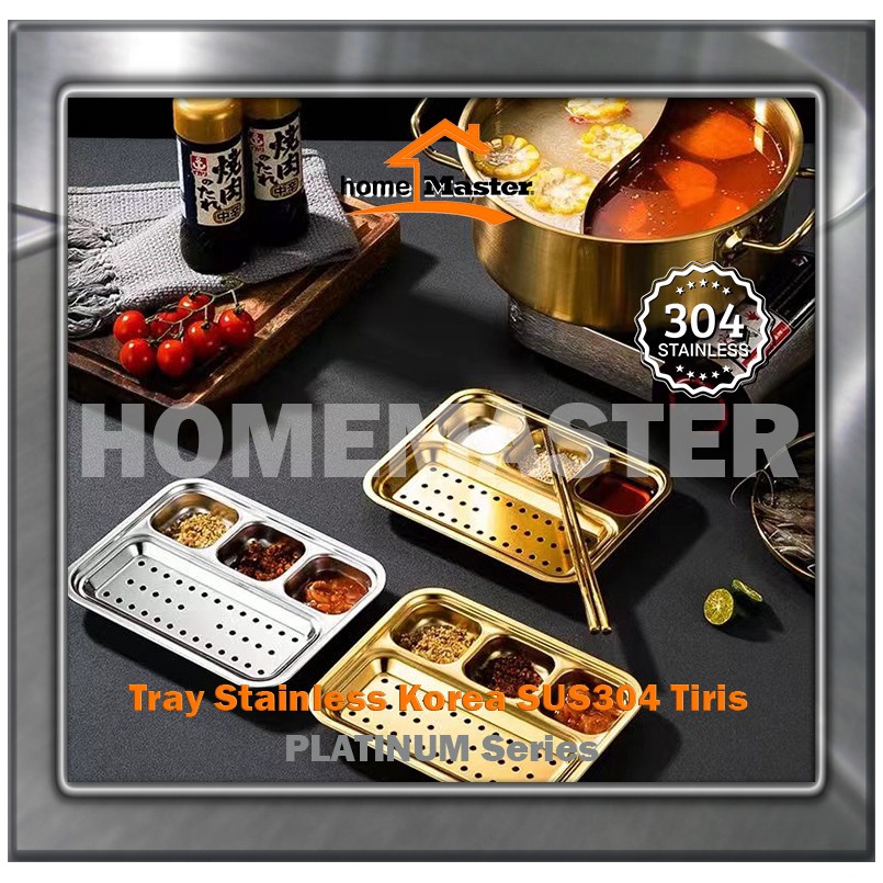 Jual HomeMaster Korean Nampan/Tray/Plate/Piring Strainer/Tirisan BBQ ...