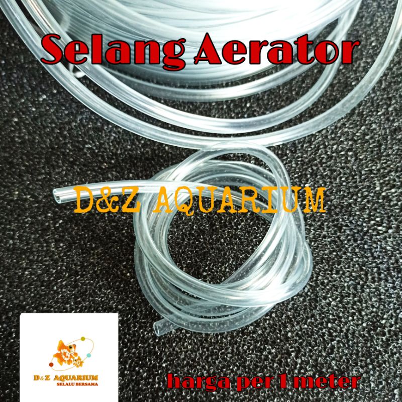 Jual Selang Aquarium Aerator Oksigen Meteran Airpump Bening 1 Meter ...