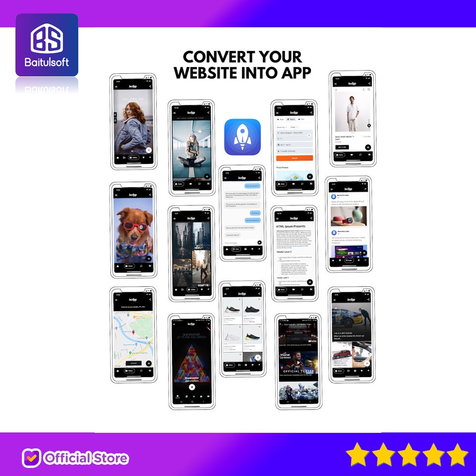 Jual SOURCE CODE APLIKASI ROCKET BEAPP - FLUTTER WEB CONVERTER | Shopee ...